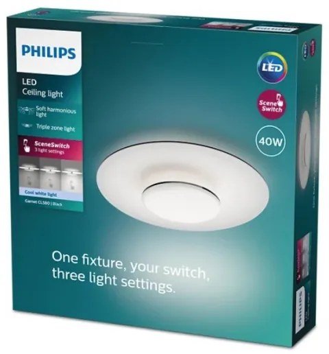 Philips- LED Stmívatelné stropní svítidlo GARNET SCENE SWITCH LED/40W/230V 4000K