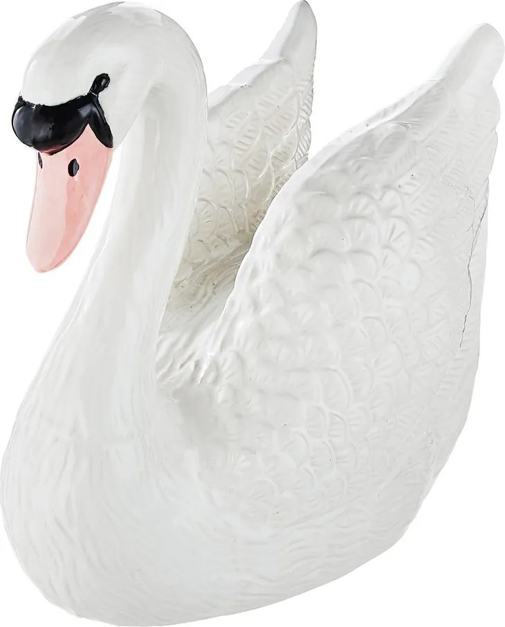 ODETTE Dekorace labuť 21 cm