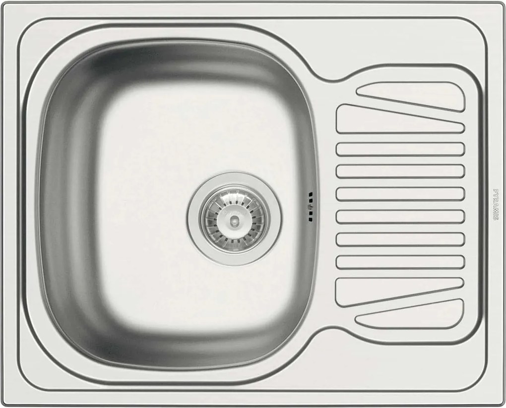 Pyramis vestavný dřez Sparta 1B 1D, nerez 18/10, 62 x 50cm