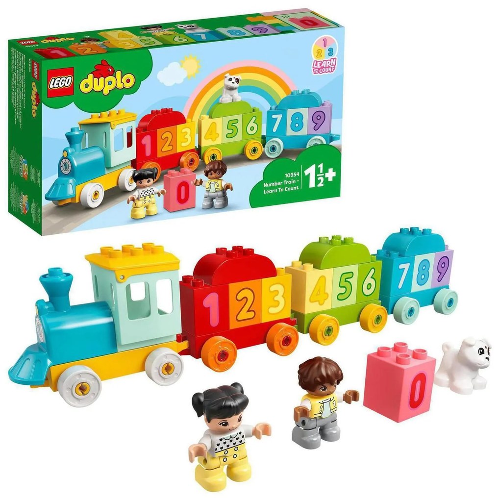 Lego stavebnice lego duplo 10954 vláček s čísly – učíme se počítat