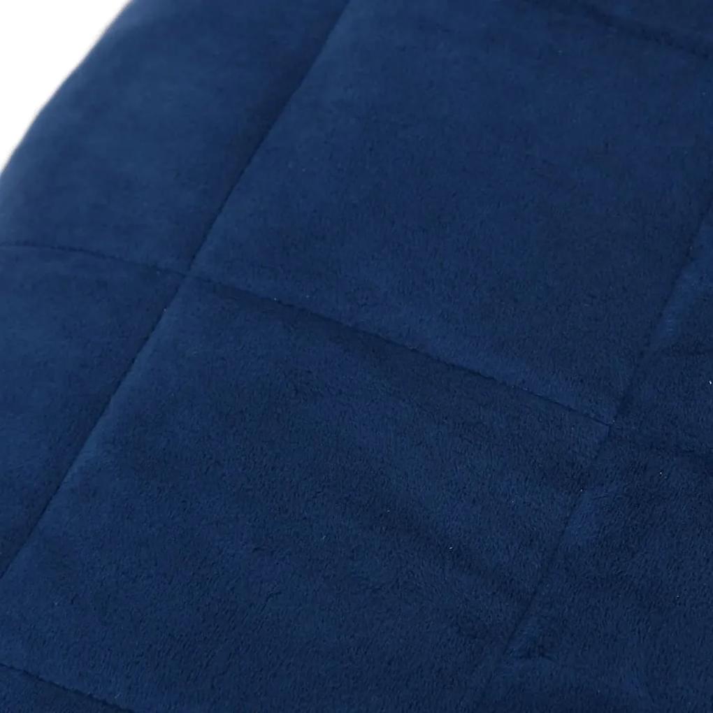 Zátěžová deka modrá 220 x 240 cm 15 kg textil,  3154864