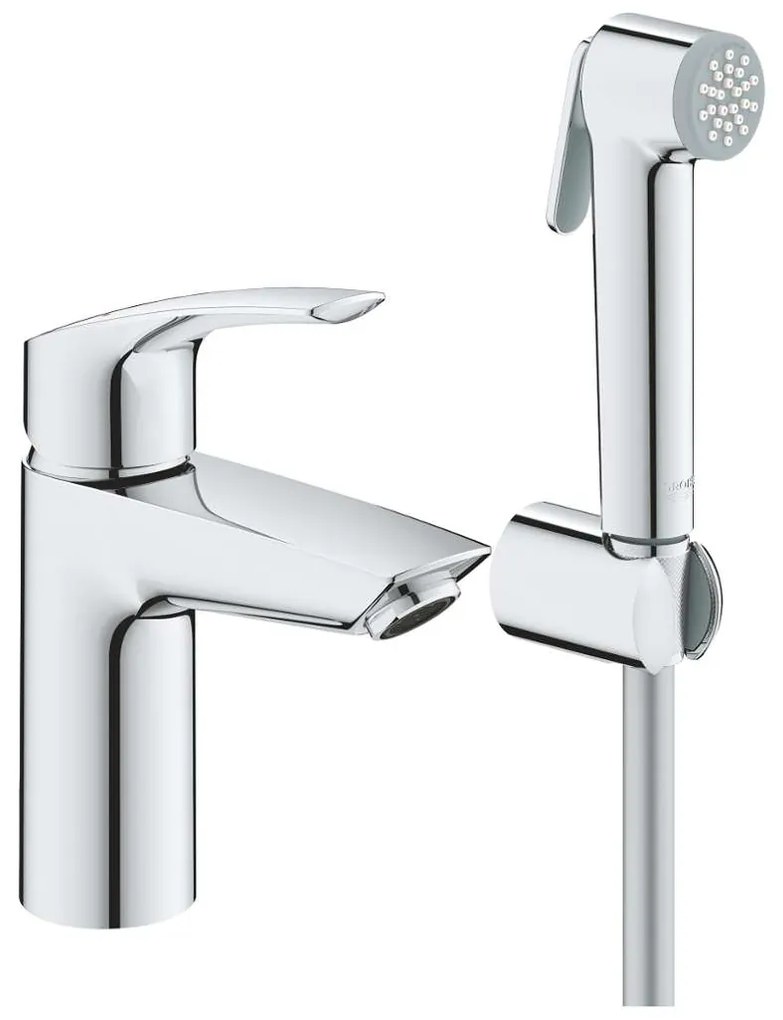 Grohe Eurosmart - Umyvadlová baterie s bidetovou sprškou, chrom 23124003
