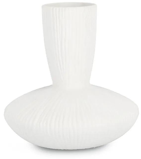 Váza rayas 23 cm bílá MUZZA