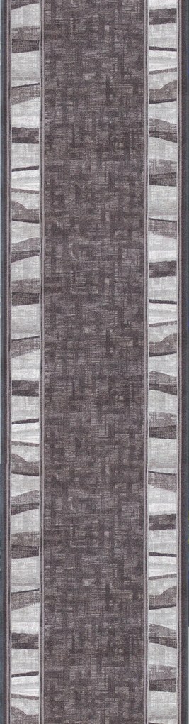 Associated Weavers, Protiskluzový běhoun na míru Linea 97, šíře 80 cm, šedá, chodba / předsíň
