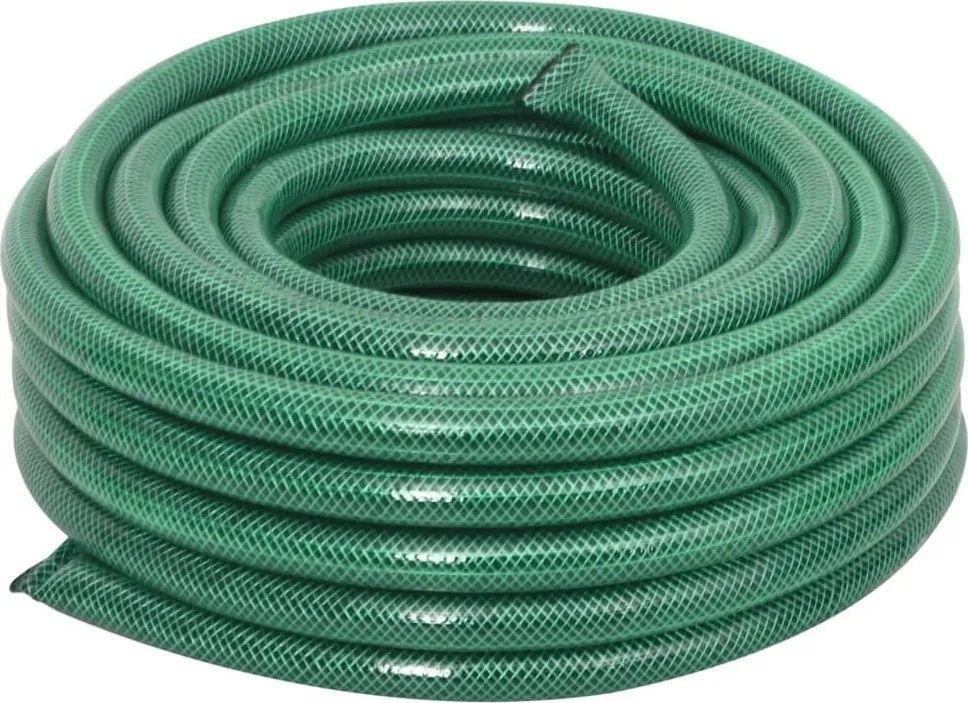 vidaXL Zahradní hadice se sadou koncovek zelená 0,75" 50 m PVC [154384]