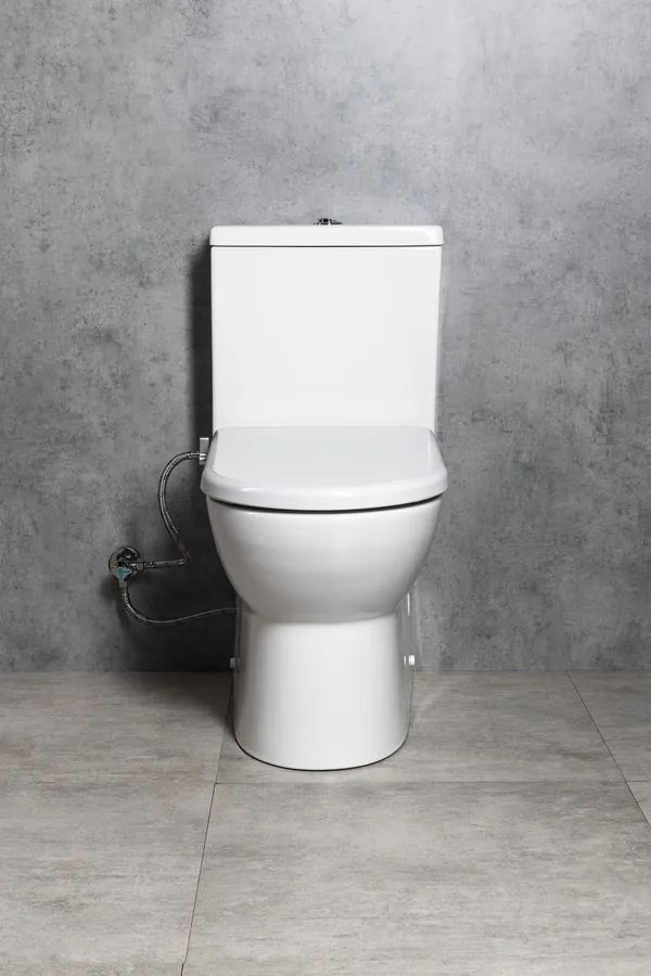 Sapho JALTA WC kombi, Rimless, s elektronickým bidetem CLEAN STAR, spodní/zadní odpad, bílá LB402-1