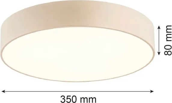 Argon 7298 - Stropní svítidlo DARLINGOS 2xE27/15W/230V pr. 35 cm béžová