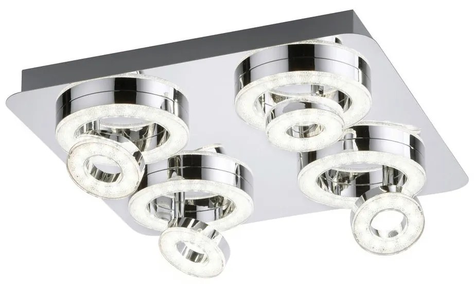 XXXLutz STROPNÍ LED SVÍTIDLO, 40/40/15 cm - 006930072101