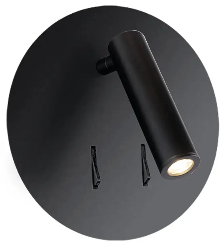 LED nástěnné svítidlo Faro černé