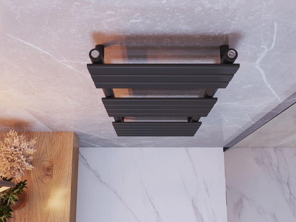 Erga Classic, topné těleso 1200x450 mm, 611W, černá matná, ERG-LAV-CLAS-120450-BK