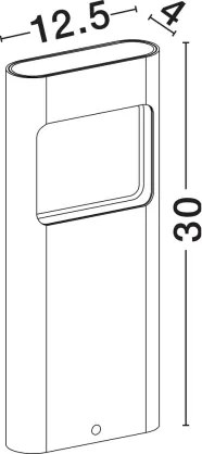 Nástěnné LED svítidlo NOVA LUCE TALL 6W 3000K IP54 9030804