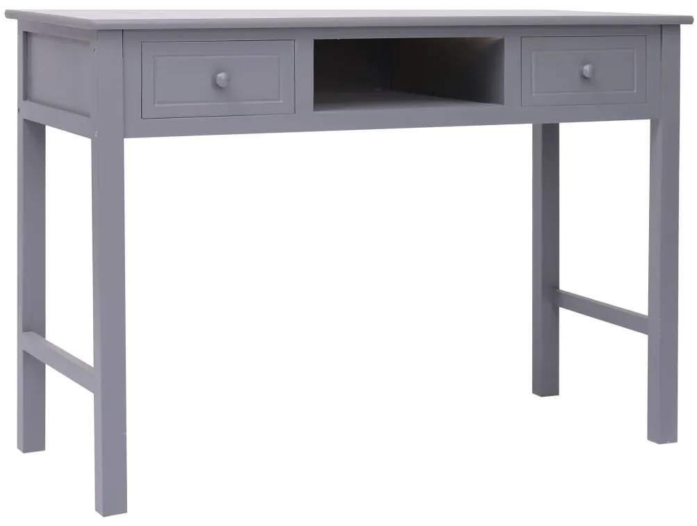 Psací stůl šedý 110 x 45 x 76 cm dřevo 284156