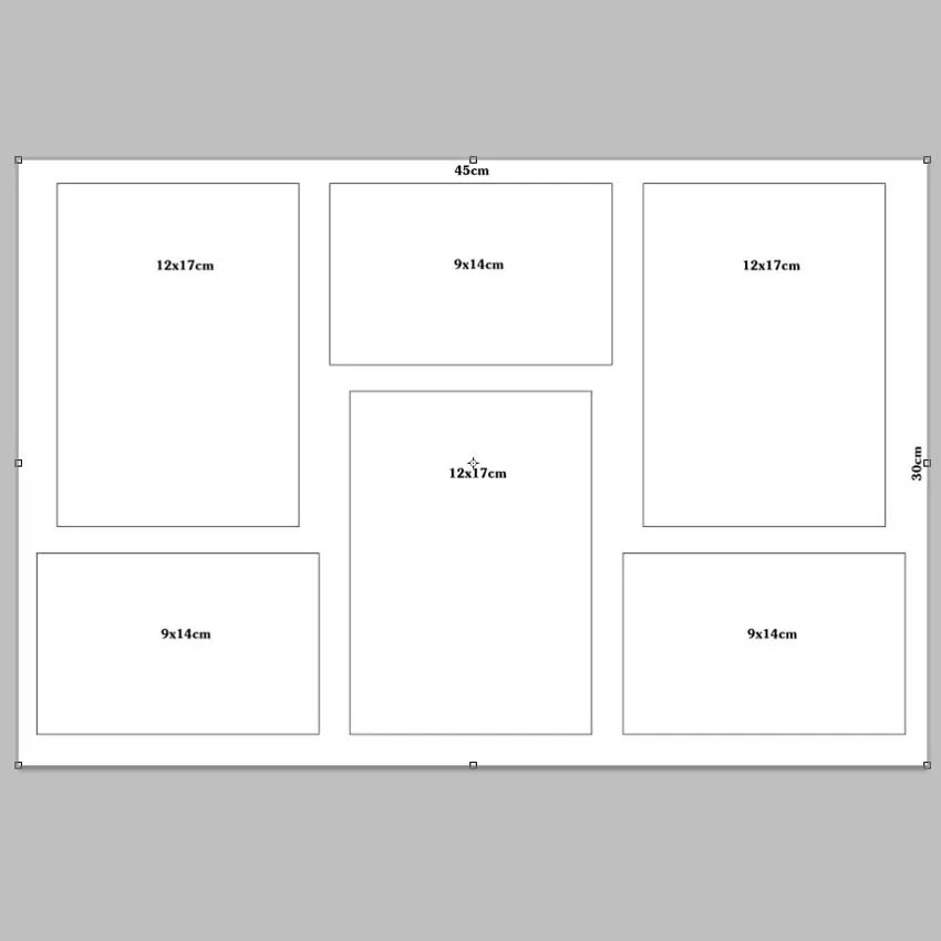 Pasparta do rámu 30x45cm - koláž
