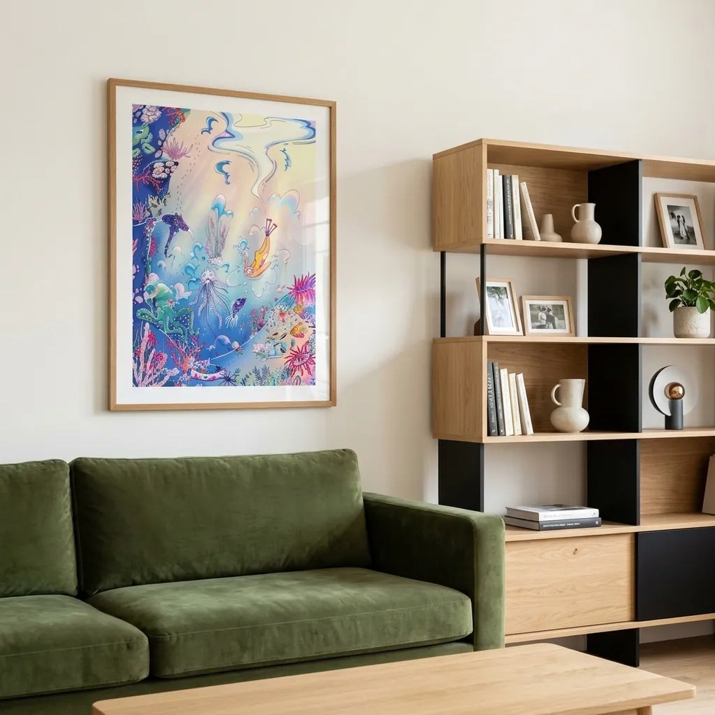 Alina Skorobogatchenko | Dobrodružství II Rám: Dubový, Velikost: 60 x 40 cm