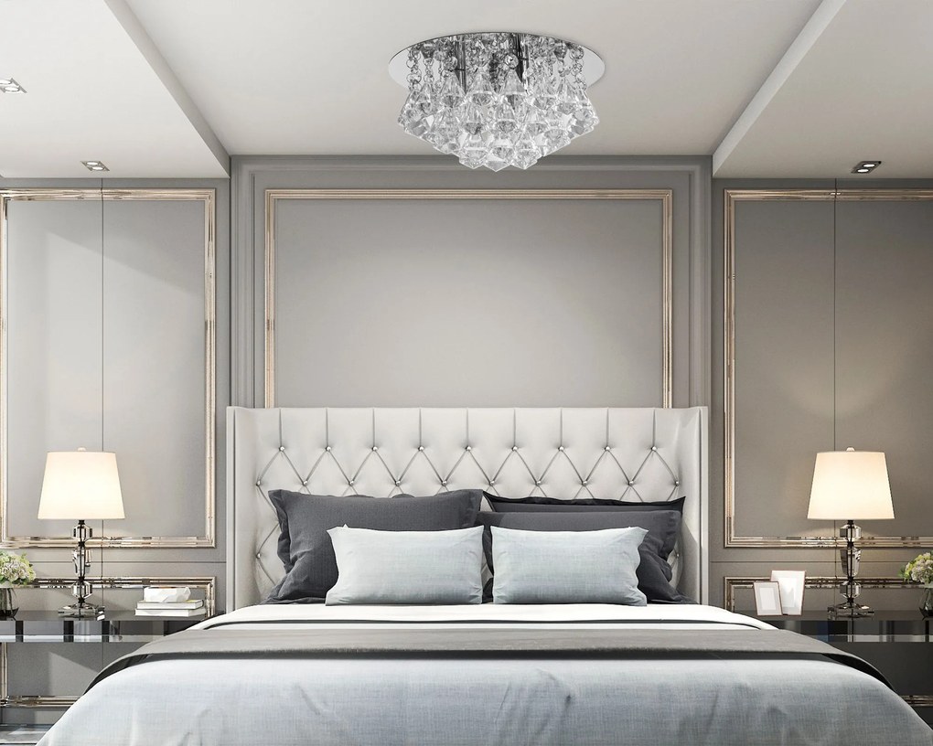 Toolight - Křišťálové závěsné svítidlo G9 3x40W APP1039-C, chromová, OSW-06822