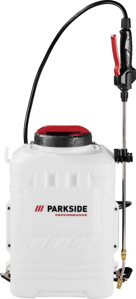 Parkside Performance® Aku tlakový postřikovač na záda Ppards 16 D3 – bez akumulátoru a nabíječky