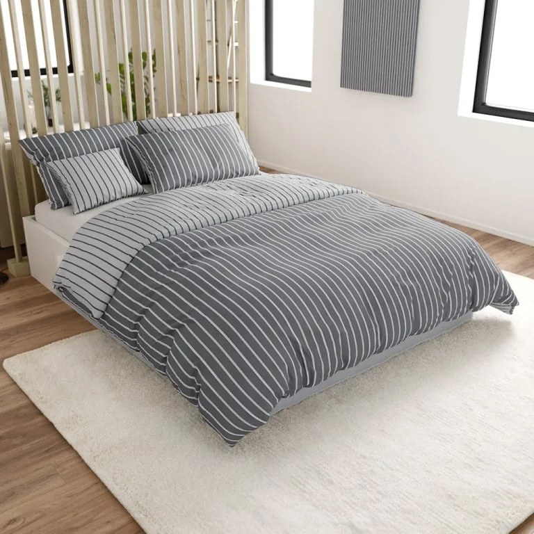 Povlečení z Renforcé bavlny CAPRIVI šedé Rozměr povlečení: 70 x 90 cm | 140 x 200 cm