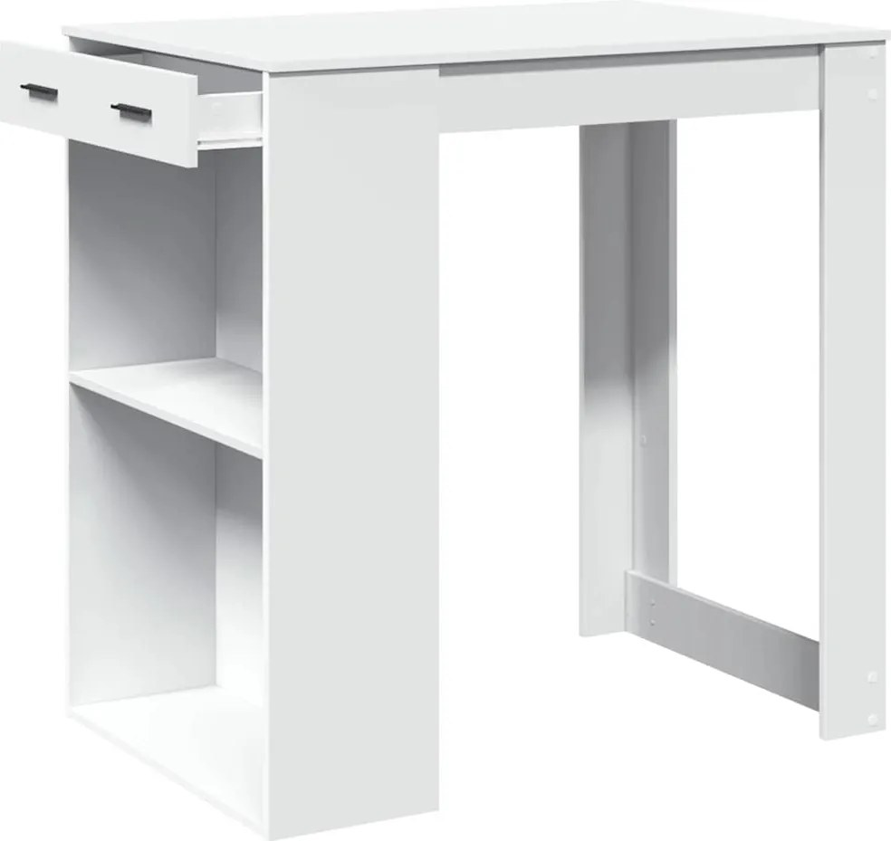 Barový stůl bílý 102 x 70 x 103,5 cm kompozitní dřevo 3309321