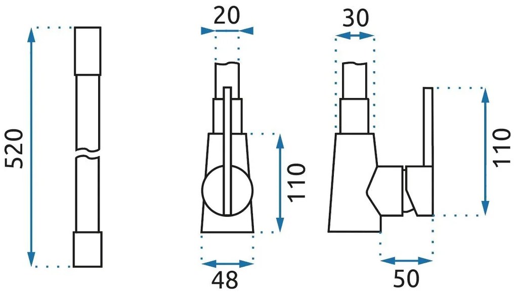 Dřezová baterie REA ICON s flexibilním raménkem černá mat/zlatá