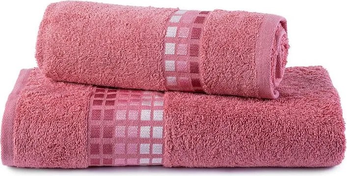 Set froté ručníku a osušky DARWIN korálová