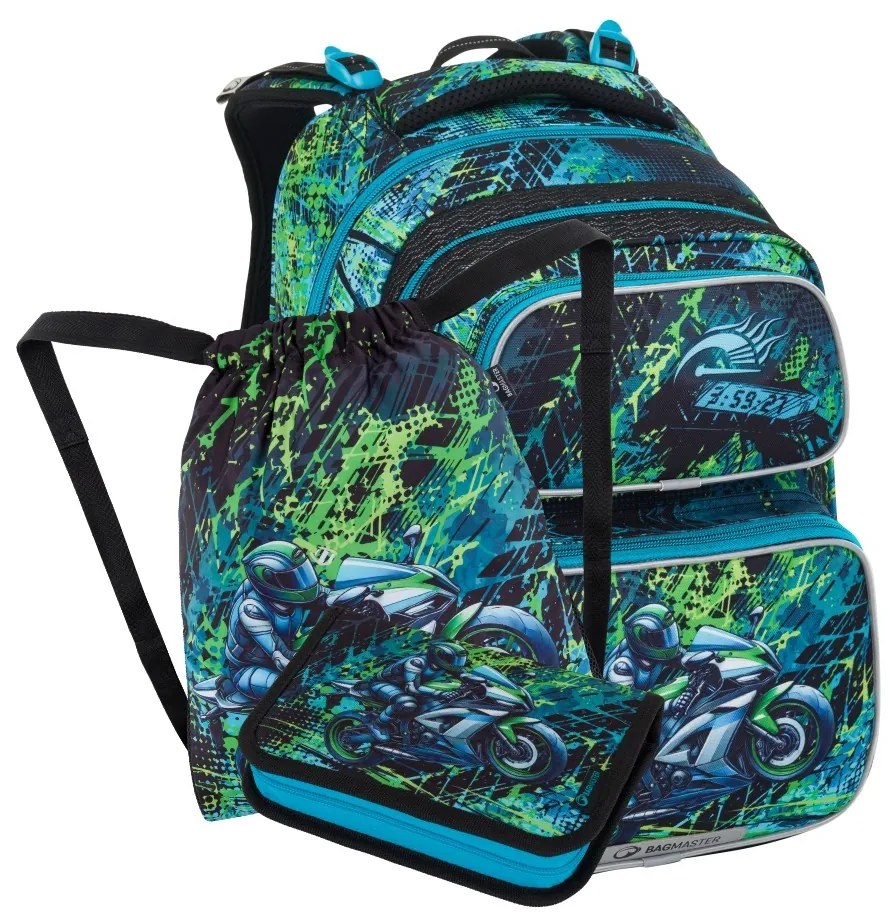 Bagmaster DOPI 25 B malý školní set pro prvňáčky – motorka