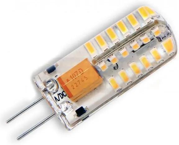 Ledom LED žárovka 3W 48xSMD3014 G4 240lm CCD silikon TEPLÁ 12V DC