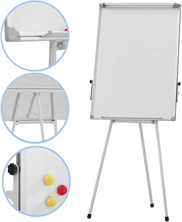 74172 Jago Flipchart tabule s výsuvným držákem papíru, 60 x 90 cm