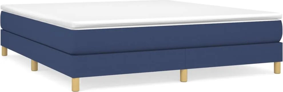 Rám postele s boxspringem modrý 160 x 200 cm textil 3120628