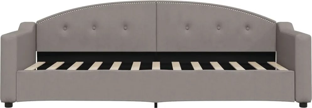 Válenda s přistýlkou a zásuvkami taupe 80 x 200 cm textil 3197564