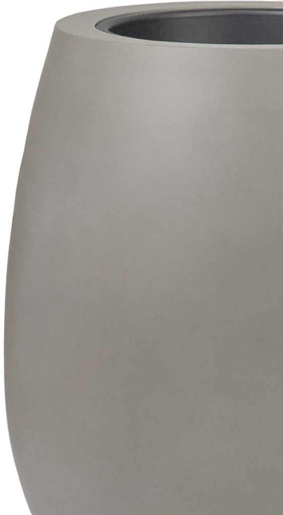 Designový květináč BALAO , sklolaminát, 50x40 cm, šedá