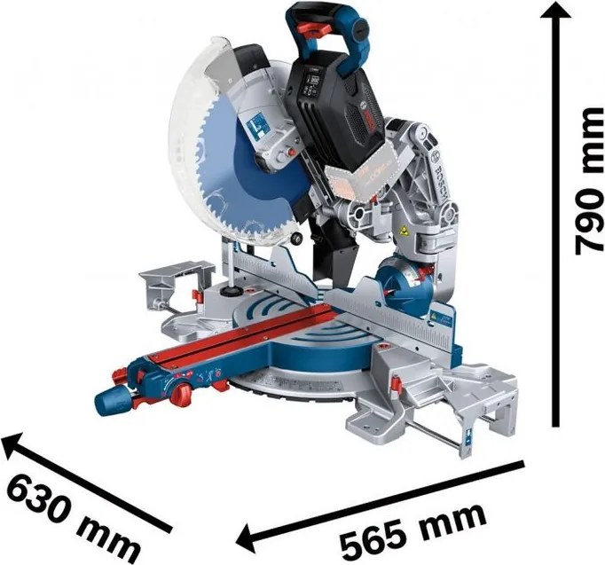 Aku pokosová pila Bosch BITURBO GCM 18V-305 GDC 0601B43000 (bez aku)