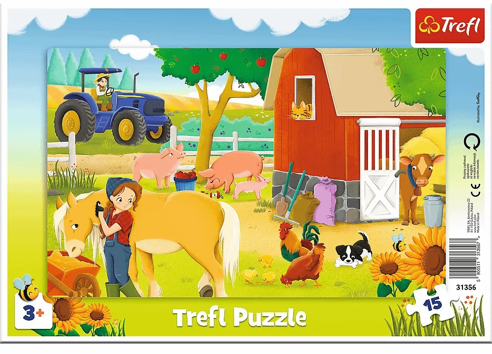 MR Dětské tabulkové puzzle pro nejmenší - Farma