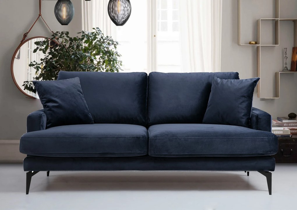 Atelier del Sofa Dvoumístná pohovka PAPIRA námořnicky modrá 175 cm 560ARE1505