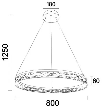 LED Stmívatelný lustr na lanku ALIANZ LED/60W/230V 3000-6000K + dálkové ovládání