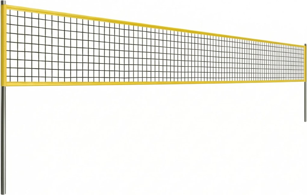 SPORTNOW sada pro badminton a volejbal – nastavitelná síť s výškově nastavitelnými ocelovými tyčemi, přenosný set s míčem a taškou (do interiéru i ve…