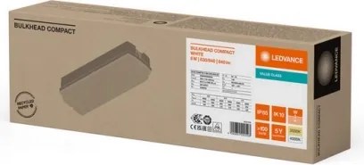LED svítidlo LEDVANCE BULKHEAD COMPACT RECTANGULAR 5/7/9W bílá IP65 3000/4000K