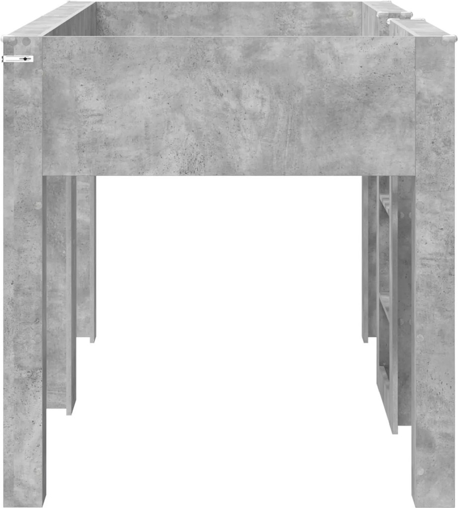 Patrová postel pro děti Betonově šedá 80 x 200 cm 3410486
