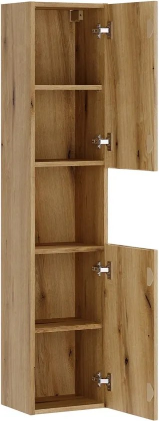 Koupelnová sestava Nova s deskou a skříňkami 80 cm dub coast evoke