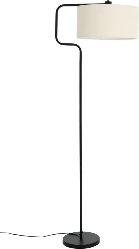 Černá/krémová látková stojací lampa (výška 160 cm) Josho – Ellos Home