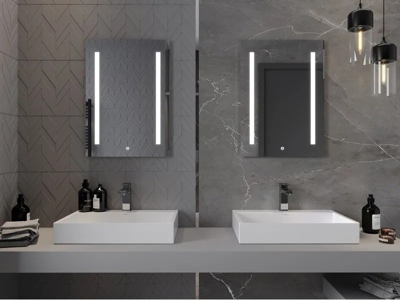 Mexen Remi osvětlené koupelnové zrcadlo 50 x 70 cm, LED 6000K, protimlžící - 9804-050-070-611-00