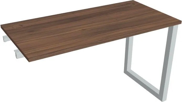 Hobis Kancelářský pracovní stůl k řetězení Hobis UEO 1200R, bílá RAL 9016, deskabuk