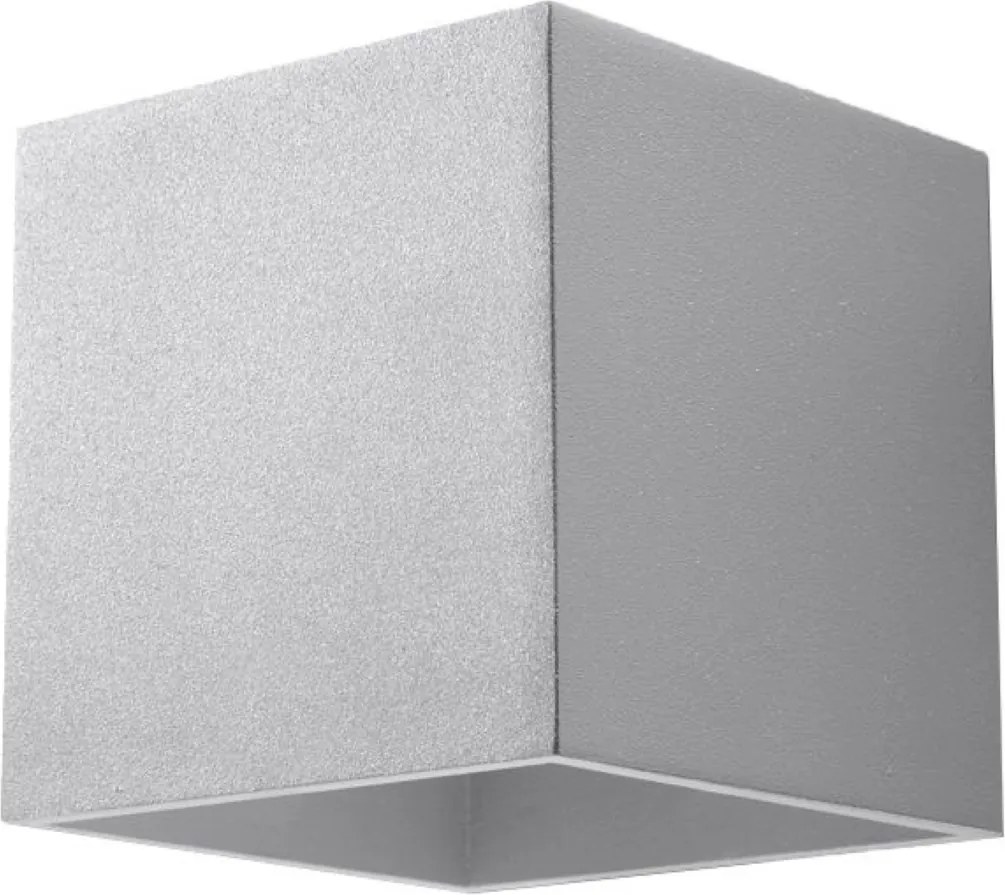 Sollux Lighting Nástěnné svítidlo QUAD 1 šedé