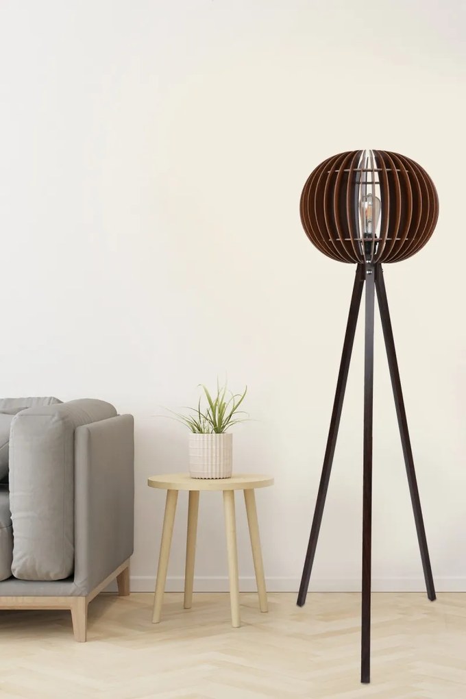 Stojací lampa Floor II 145 cm hnědá