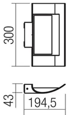 Redo 9112 - LED Venkovní nástěnné svítidlo VELA LED/24W/230V IP54