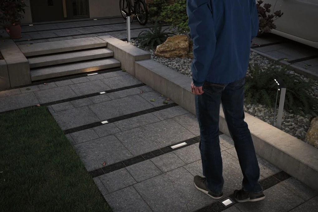 P 94578 Solární LED zemní svítidlo Domenic IP67 3000K černá - PAULMANN