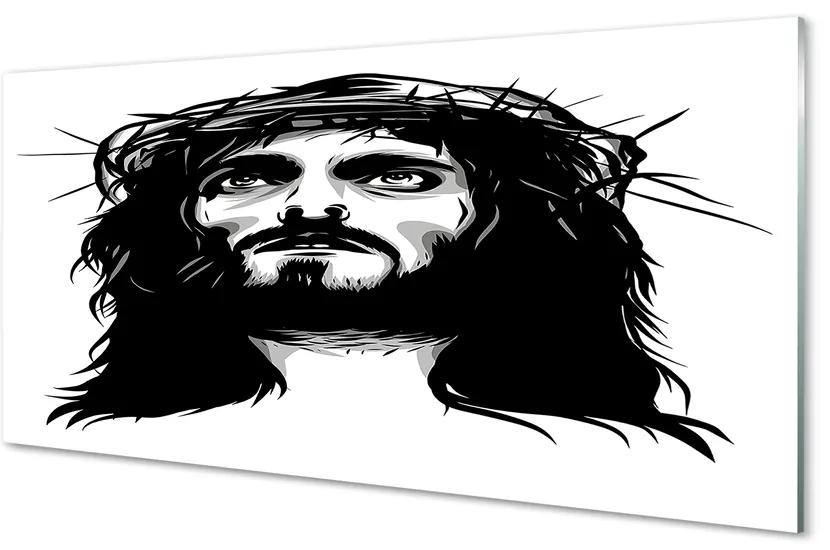akrylový obraz Ilustrace Ježíše 125x50 cm