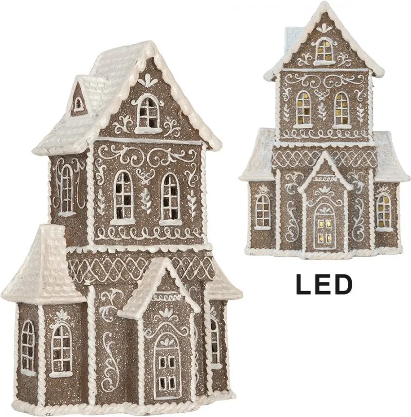 Perníkový LED domek Gingerbread Cotti - 23*11*33 cm