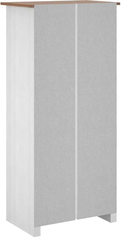 Šatní skříň 80 x 50 x 171,5 cm masivní borovice řada Panama 282666