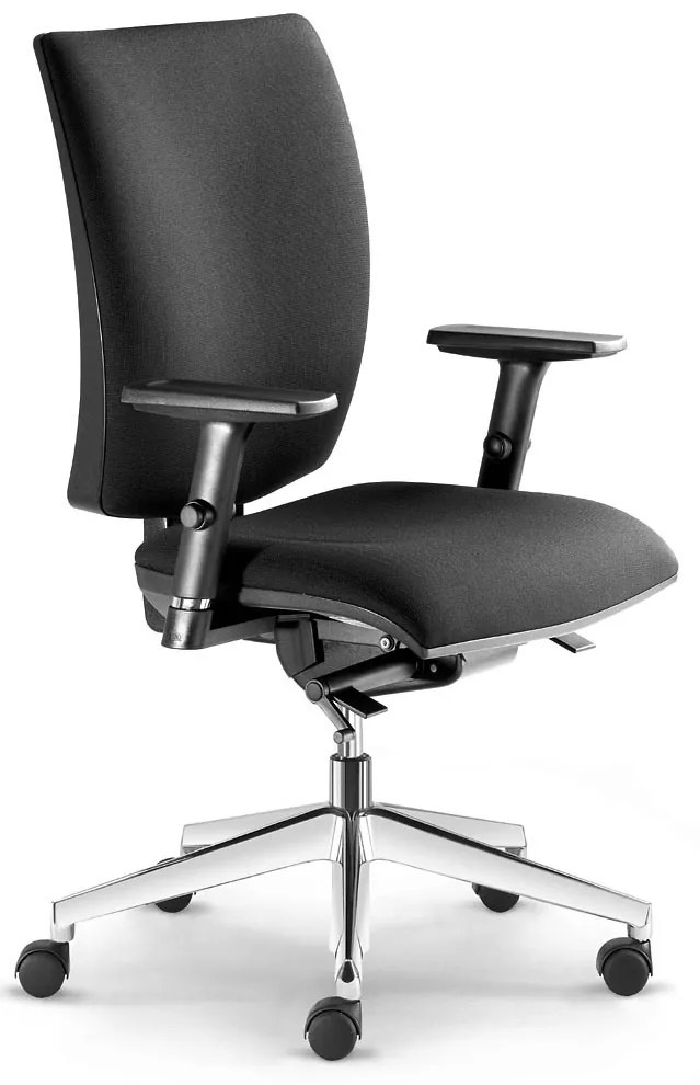 LD seating Lyra 235-SYS-F80-N6 - Kancelářšká židle  - koženka černá