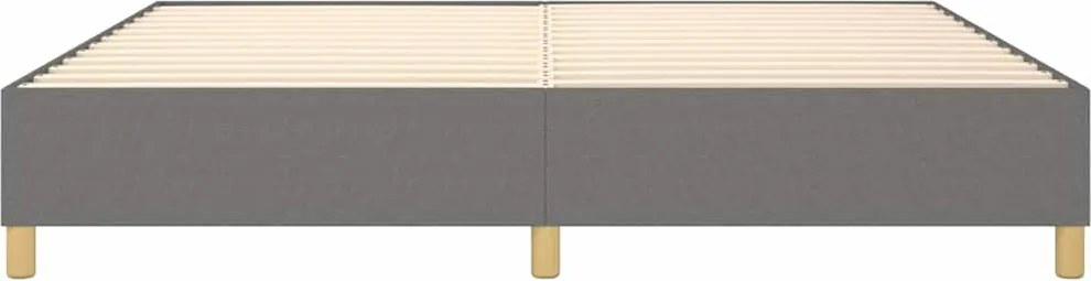 Rám postele s boxspringem tmavě šedá 140 x 200 cm textil 3120962